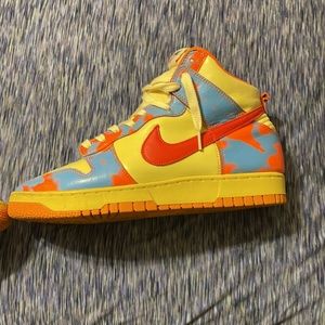 Nike | Shoes | Nike Dunk High 985 Orange Acid Wash Size 15 | Poshmark